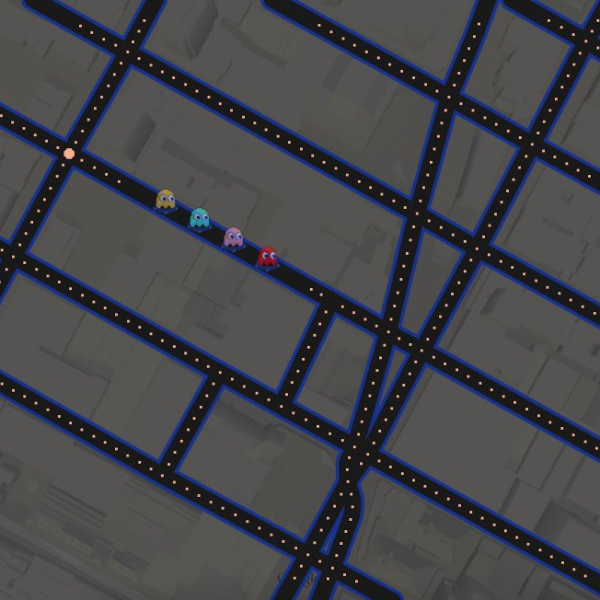 Pac-Man invade Google Maps